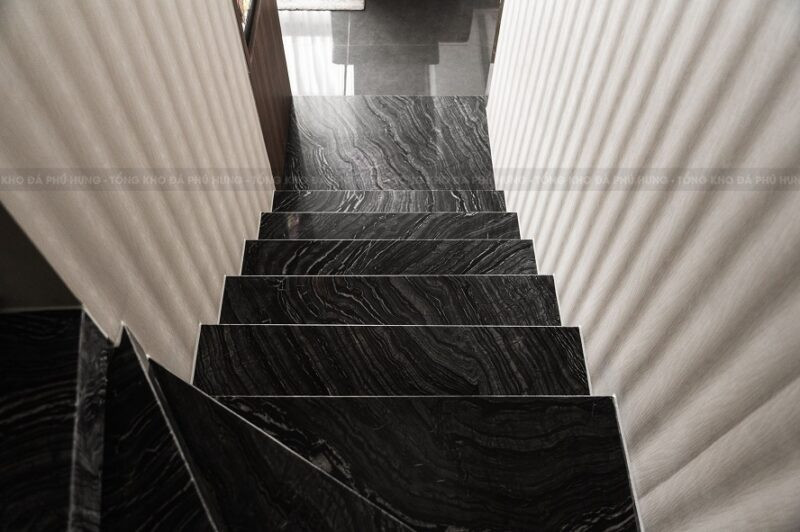 Đá đen vân mây - Đá Hoa Cương Tiến Lộc Phát